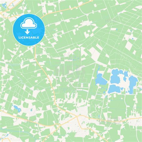 Gemert Bakel Netherlands Vector Map Classic Colors Hebstreits