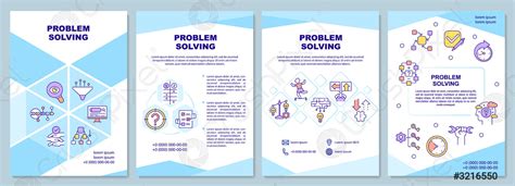 Problem Solving Brochure Template Stock Vector 3216550 Crushpixel