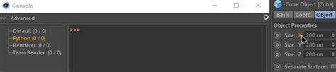 Python Console Manual Cinema D SDK Documentation