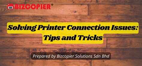 Solving Printer Connection Issues Tips And Tricks Ricoh Copier Supplier In Klang Valley