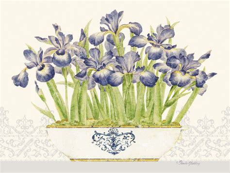 Imperial Irises Horizontal By Pamela Gladding 24 X 18 Posterazzi