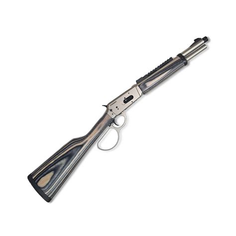 Morisson Lever Action 357 Mag 18″ Timberwolf Laminate Nickel Finish