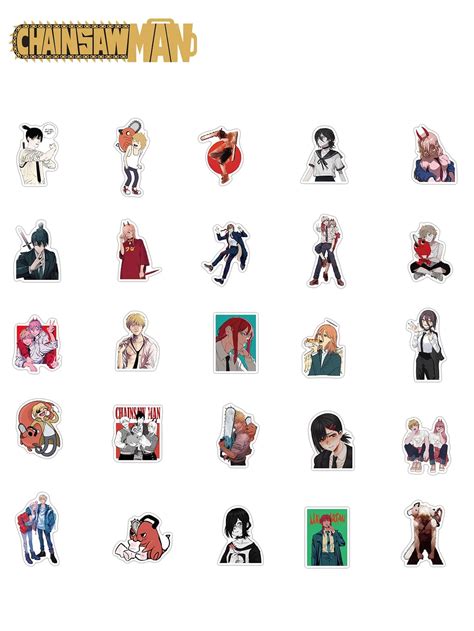 Pcs Chainsaw Man Officially Licensed Vinyl Sticker Anime Merch Pack