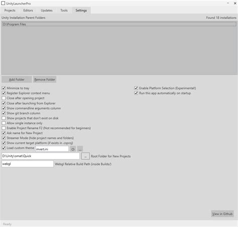 Custom Themes Unitycoder UnityLauncherPro Wiki GitHub