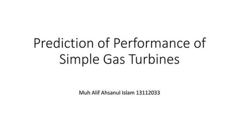 Estimating Gas Turbine Performance Pdf Performance Cars Auto Type