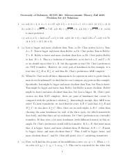 Econ301PS1soln Pdf University Of Delaware ECON 301 Microeconomic Theory Fall 2018 Problem Set