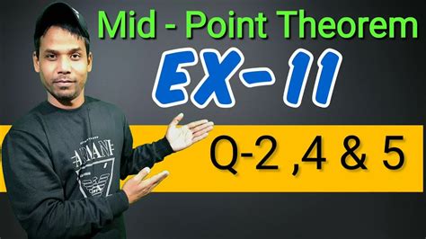 Icse Class 9 Mid Point Theorem Ex 11 Q 2 4 And 5 Kriston