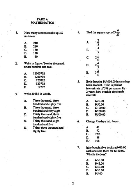 Ultimate Guide Free Common Entrance Past Questions Pdf Buzz Surnet