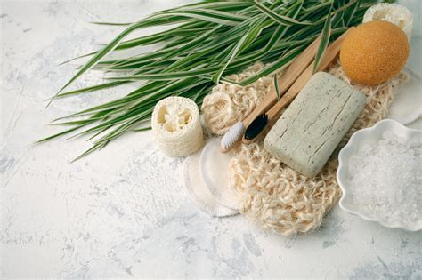 제로 폐기물 욕실 액세서리 천연 사이 살 브러시 대나무 치아 브러시 바다 소금 고체 비누 재사용 가능한 면 메이크업 제거 패드