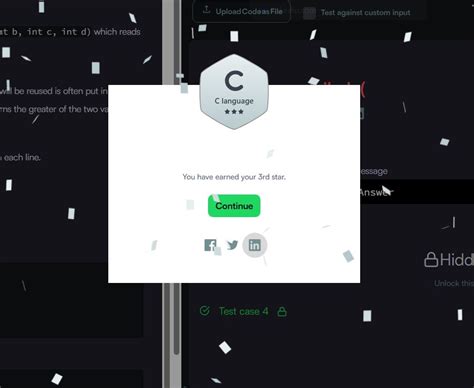 sanjai k on linkedin codingjourney hackerrank cprogramming