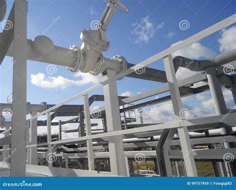 Latch On The Pipeline Stock Image Image Of Kerosene