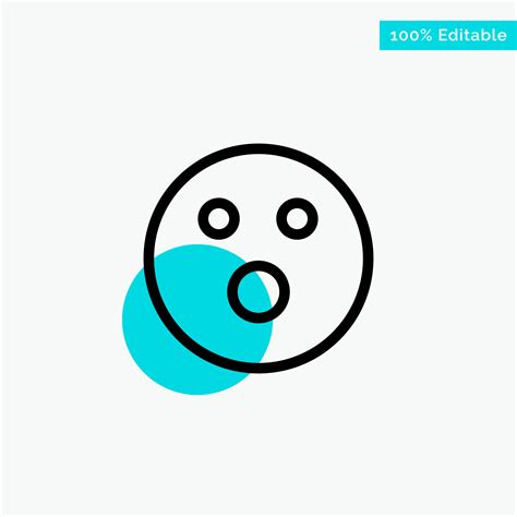 Golf Ball Foul Sport Game Turquoise Highlight Circle Point Vector Icon