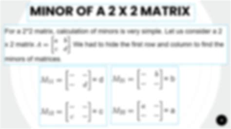 SOLUTION Minor Of A Matrix Studypool