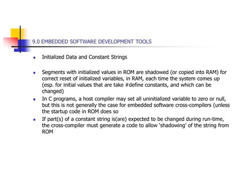 Ppt 9 0 Embedded Software Development Tools Powerpoint Presentation Free Download Id 1221330