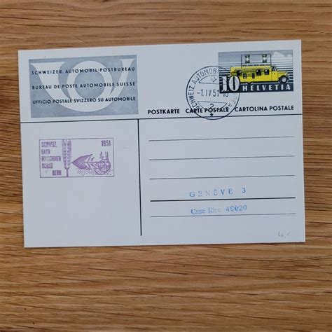 Gs Karte 1951 Bern Gebraucht In Bielbienne Für Chf 1 Mit Lieferung
