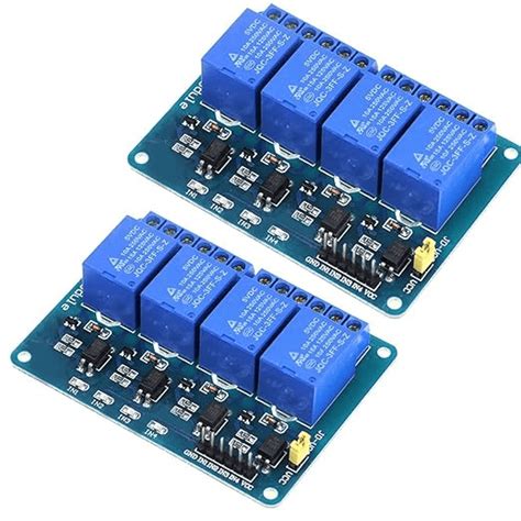 Bestgle Relay Module 4 Channels 12 V With Optocoupler Low Relay Module