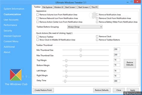 Ultimate Windows Tweaker Windows 11 Kjthree