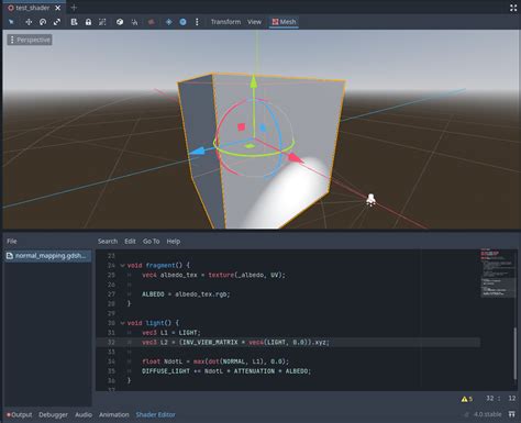 Matrix Calculations Break Light Shader Rgodot