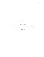 Thyroid Uptake Scan Docx Project Imaging Thyroid Uptake Scan Maan A Ansari The Nuclear