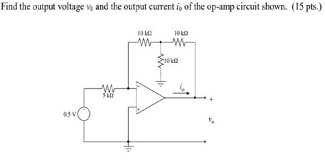 Solved Find The Output Voltage V And The Output Current I Chegg