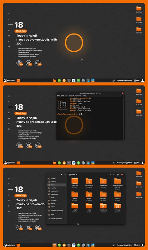 My Orange Mint Took Hours To Configure The Conky R Linuxmint