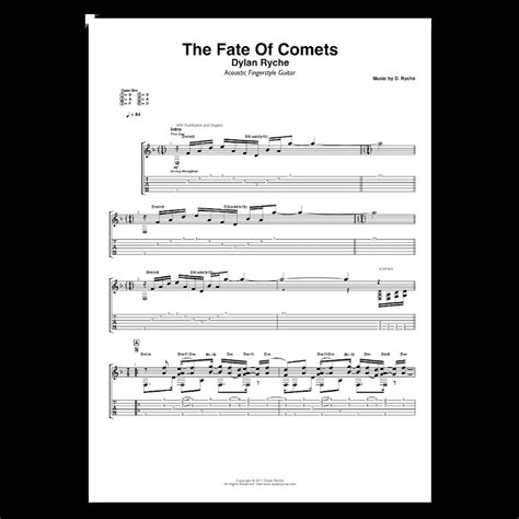 The Fate Of Comets Guitar Tab