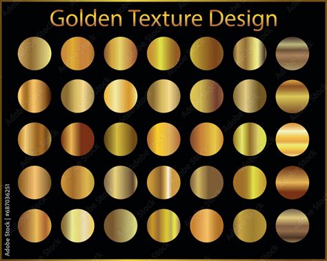 Gold Background Texture Vector Icon Seamless Pattern Light Realistic