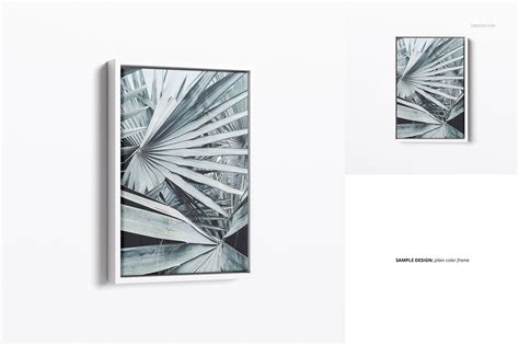 Canvas In Floater Frame Mockup Set Behance