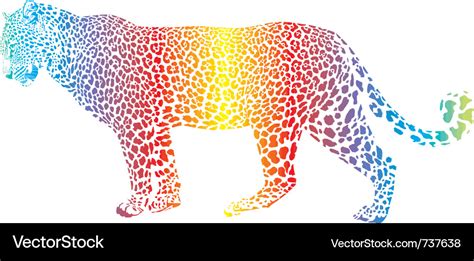 Abstract Rainbow Leopard Royalty Free Vector Image Abstract Rainbow Leopard Royalty Free Vector Image