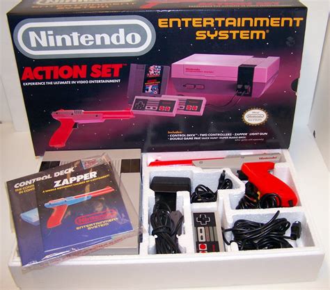 Original Nintendo Nes Entertainment System Complete Action Set In Box