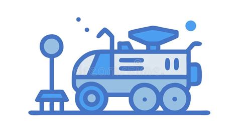 Detailed Space Exploration Vehicle Icon Vector Design Generative Ai Stock Vector Illustration