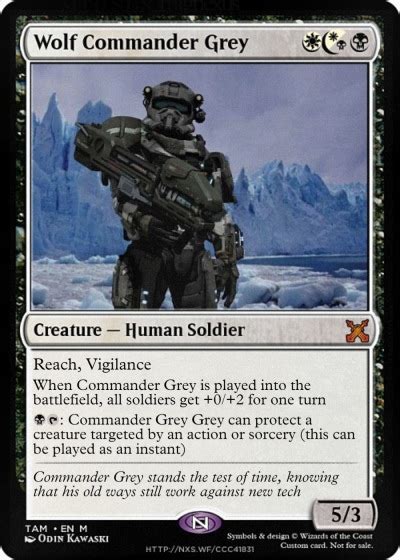 Mtgnexus Wolf Commander Grey