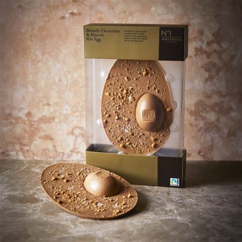 No1 Blonde Chocolate And Biscuit Flat Easter Egg Waitrose And Partners