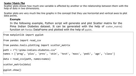 Machine Learning With Python Data Visualizationpdf Physics Science