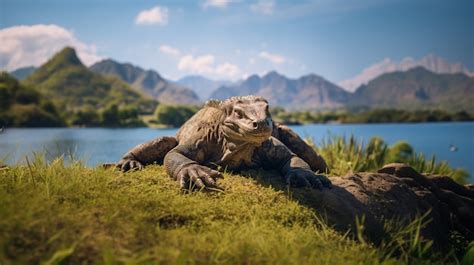 Free Photo View Of Wild Kimodo Dragon