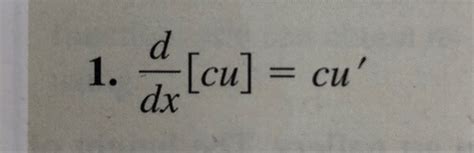 Derivative Rules Flashcards Quizlet