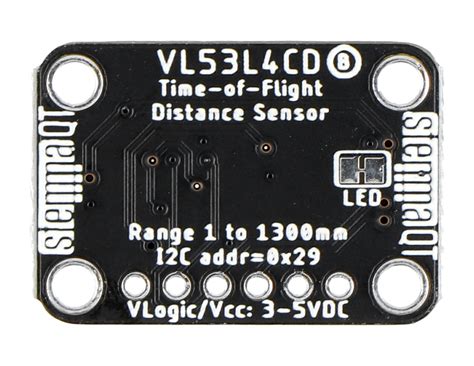 Vl53l4cd Time Of Flight Distance Sensor 1 1300mm I2c Stemma Qtqwiic Adafruit 5396