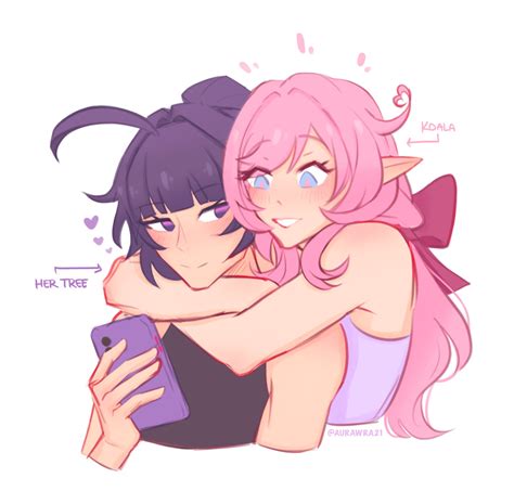 Elysia And Raiden Mei Honkai And More Drawn By Aurora Aurawra Danbooru