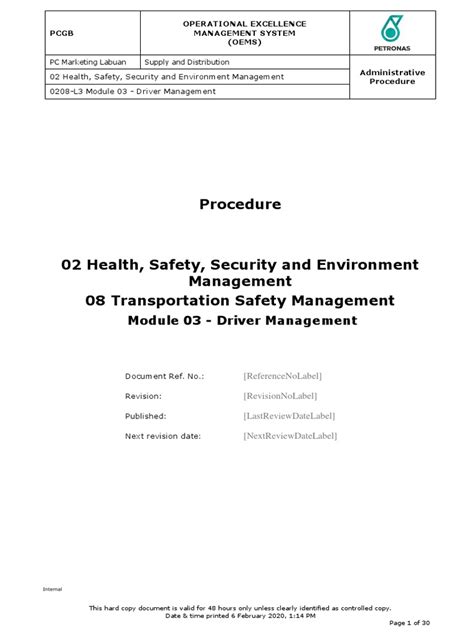 Rtog Module 3 Driver Management Pdf Recruitment Physical Examination