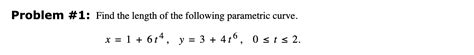 solved problem 1 find the length of the following