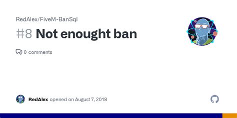 Not Enought Ban Issue 8 RedAlex FiveM BanSql GitHub