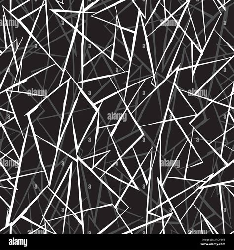 Geometric Art Lines Pattern Random Chaotic Lines Abstract Monochrome