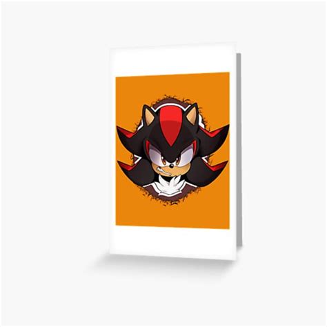 Shadow The Hedgehog Sonic Greeting Card For Sale By Albertamways Redbubble
