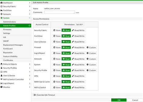 Technical Tip Providing Different Admin Access Pr Fortinet Community