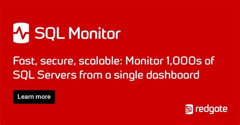 Redgate Software On Linkedin The Worlds Most Popular Tool For Monitoring Your Sql Server Estate