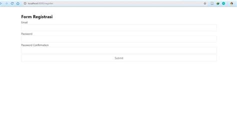 membuat form registrasi laravel
