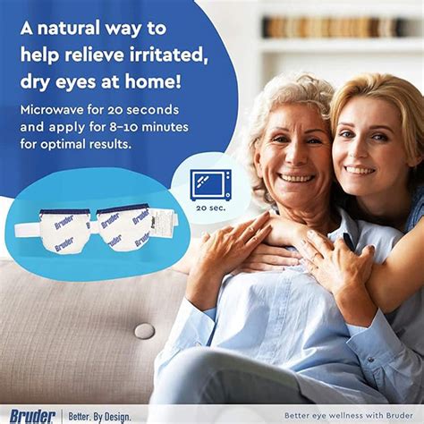 Bruder Mask Moist Heat Dry Eye Compress Microwavable Relief