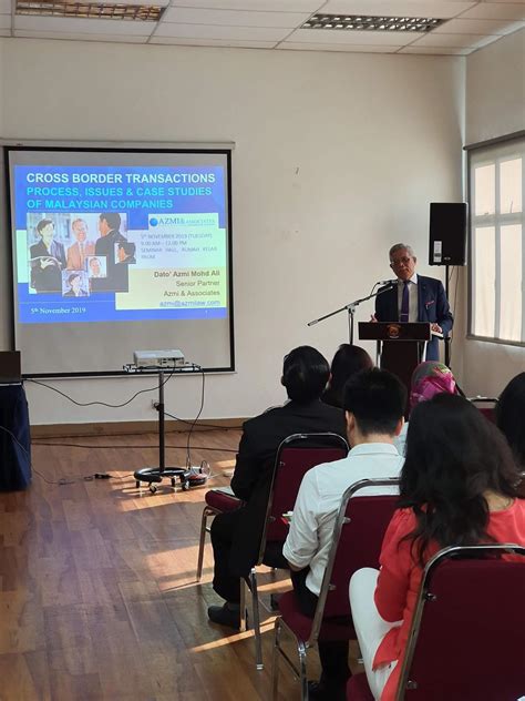 Dato Azmi Mohd Ali On Linkedin Gave A 3 Hour Of Public Lecture For
