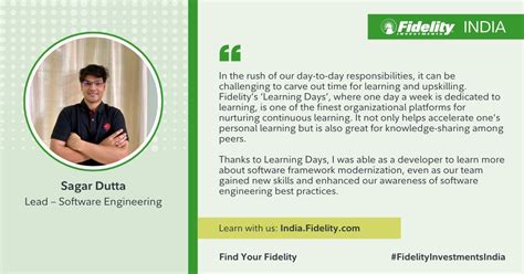 sagar dutta on linkedin learningdays learningatfidelity