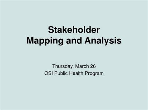 PPT Stakeholder Mapping And Analysis PowerPoint Presentation Free Download ID